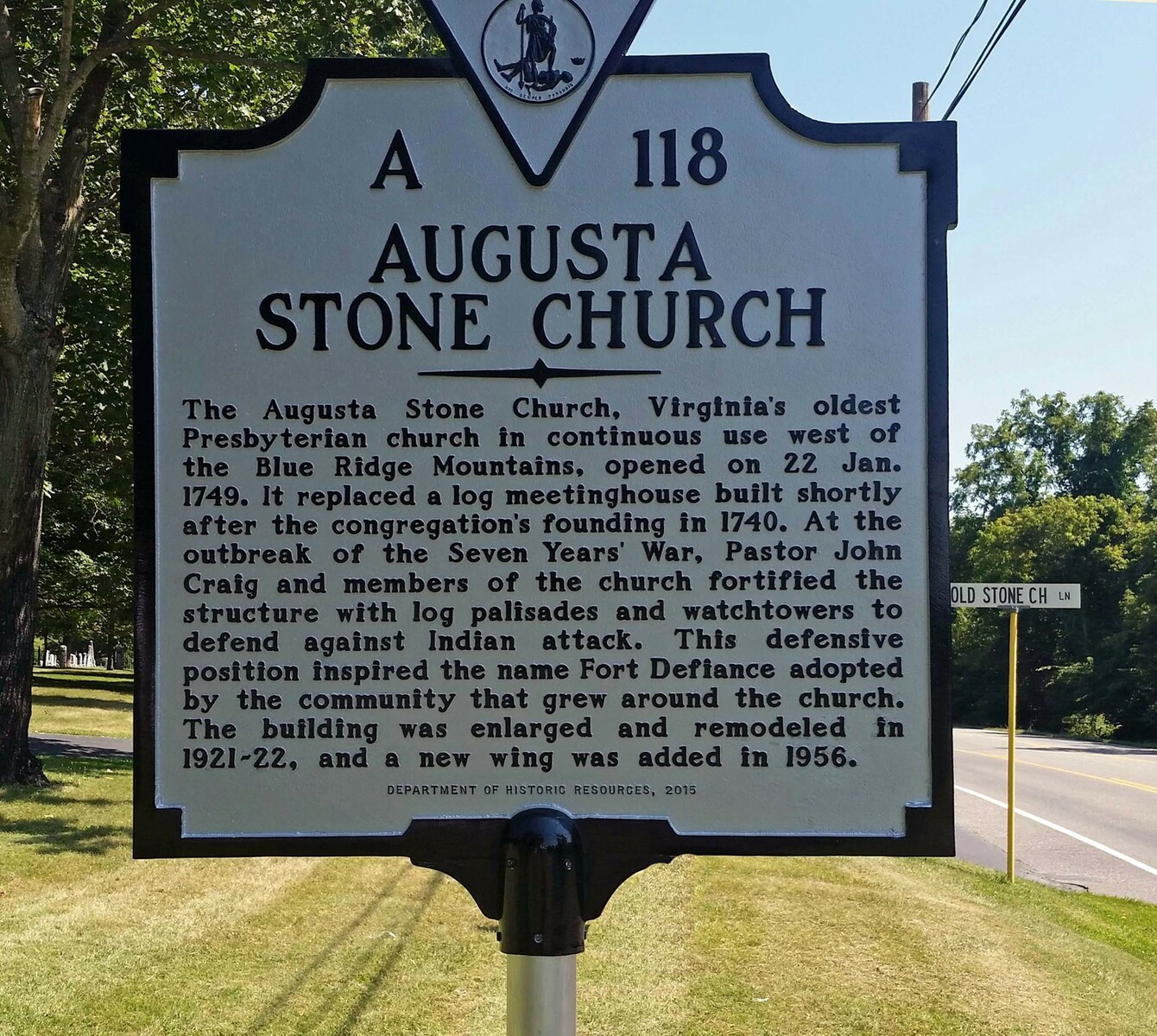 A-118 Augusta Stone Church – Audio guide by Virginia's Historical ...